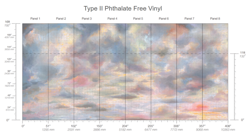 Calico – Walnut Wallpaper