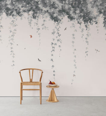 Calico – Walnut Wallpaper