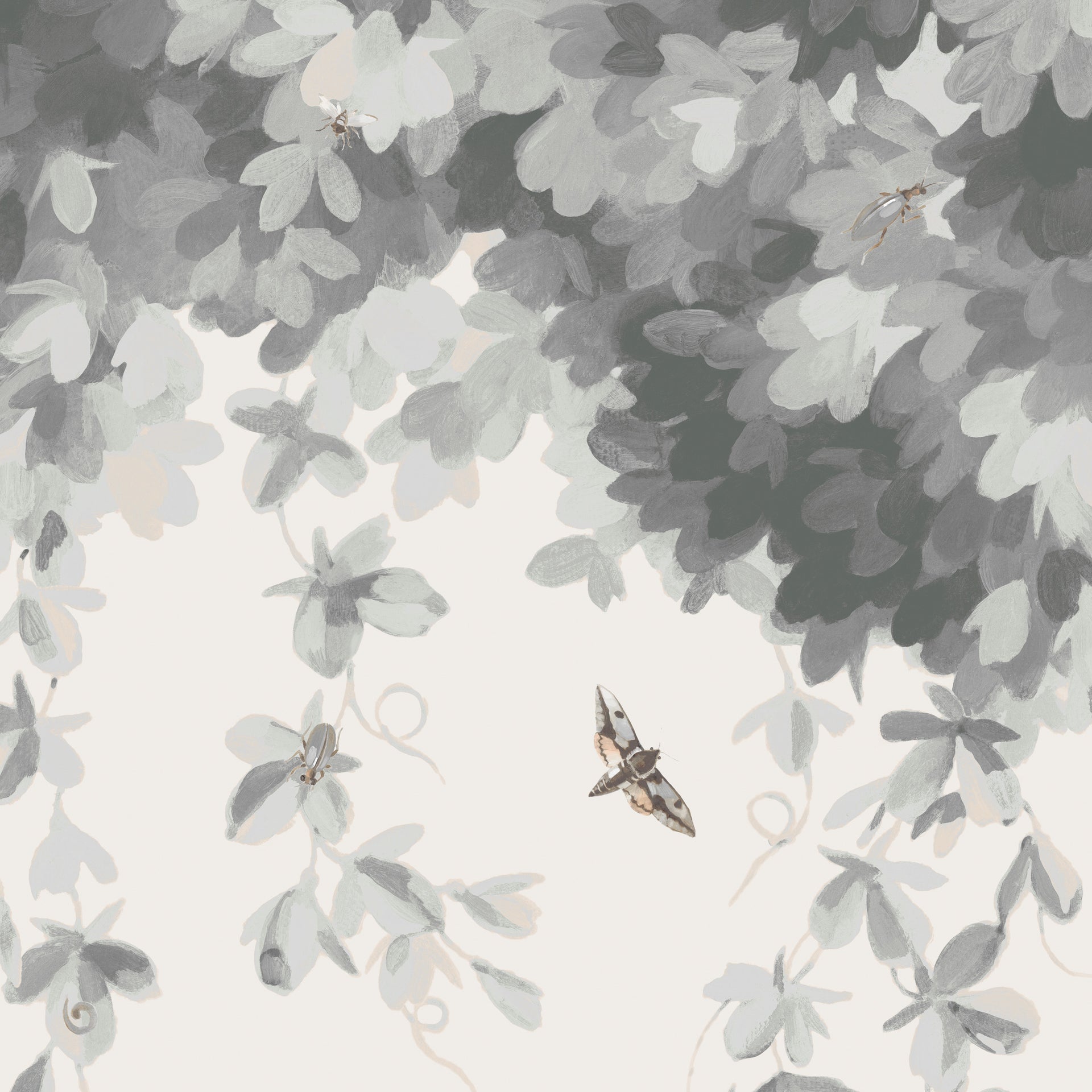 Calico – Walnut Wallpaper