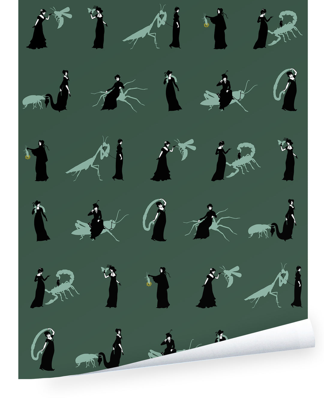 Ms. Ward – Walnut Wallpaper