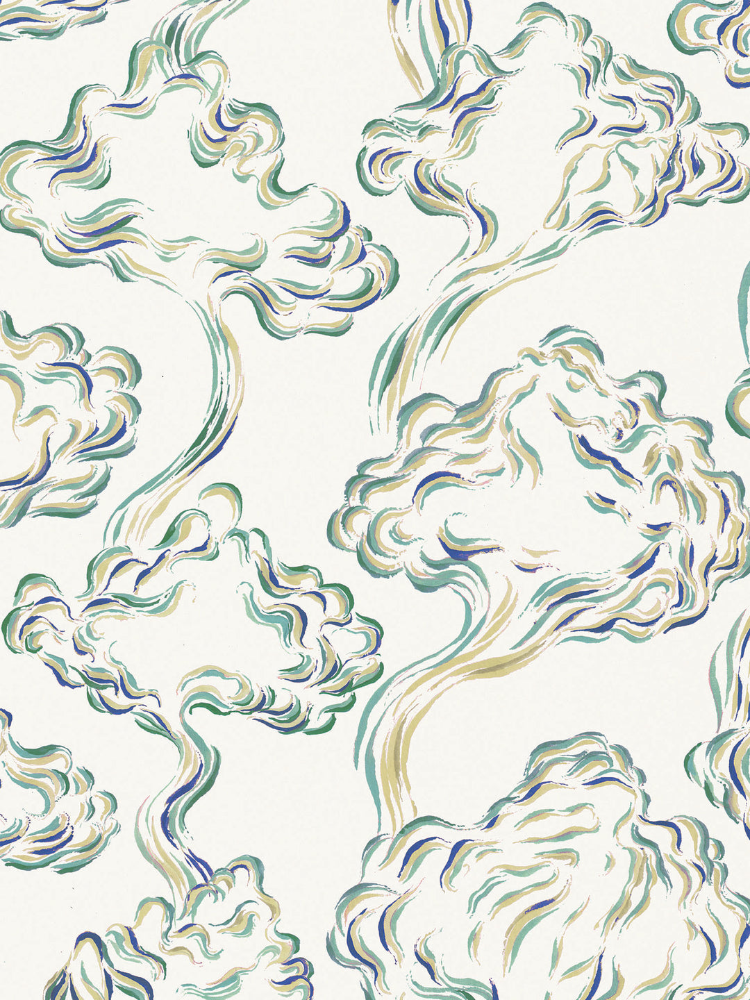 Opium – Walnut Wallpaper