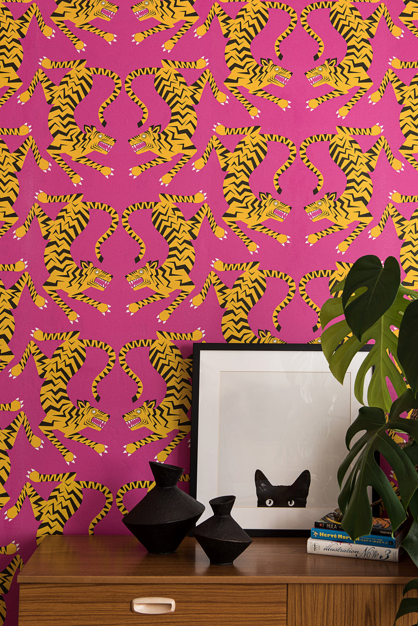 Tigers – Walnut Wallpaper