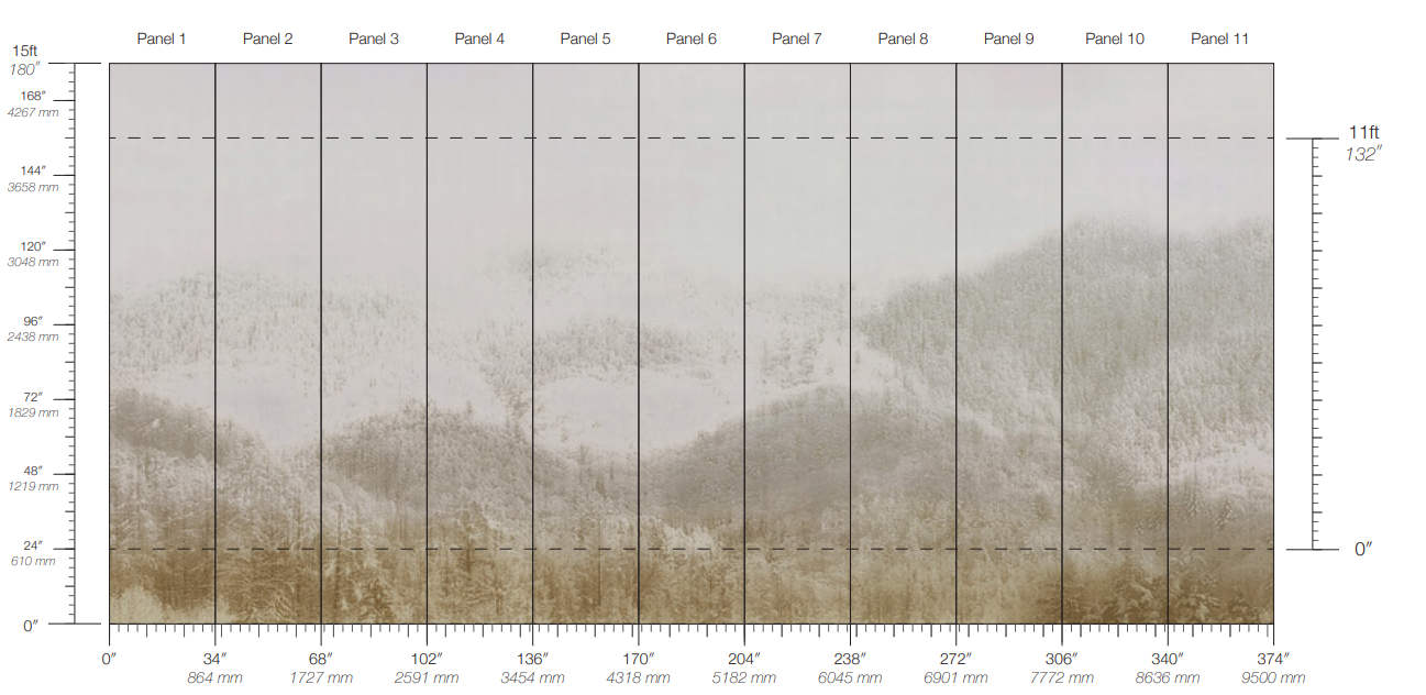 Tableau – Walnut Wallpaper