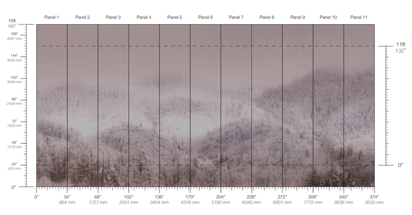 Calico – Walnut Wallpaper