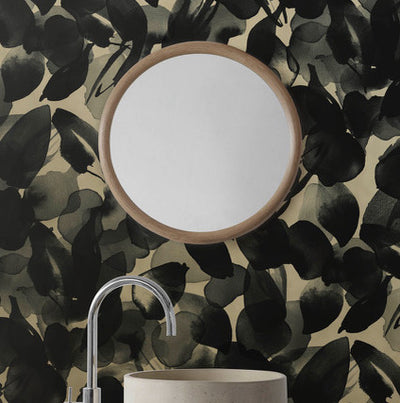 Botanic Vinyl – Walnut Wallpaper