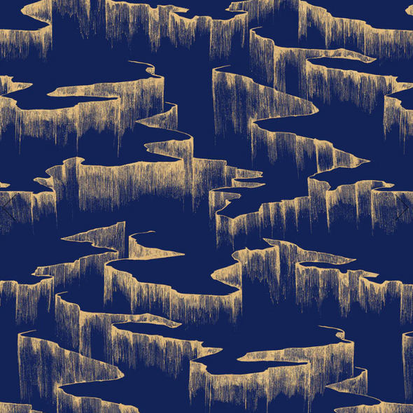 Rift – Walnut Wallpaper