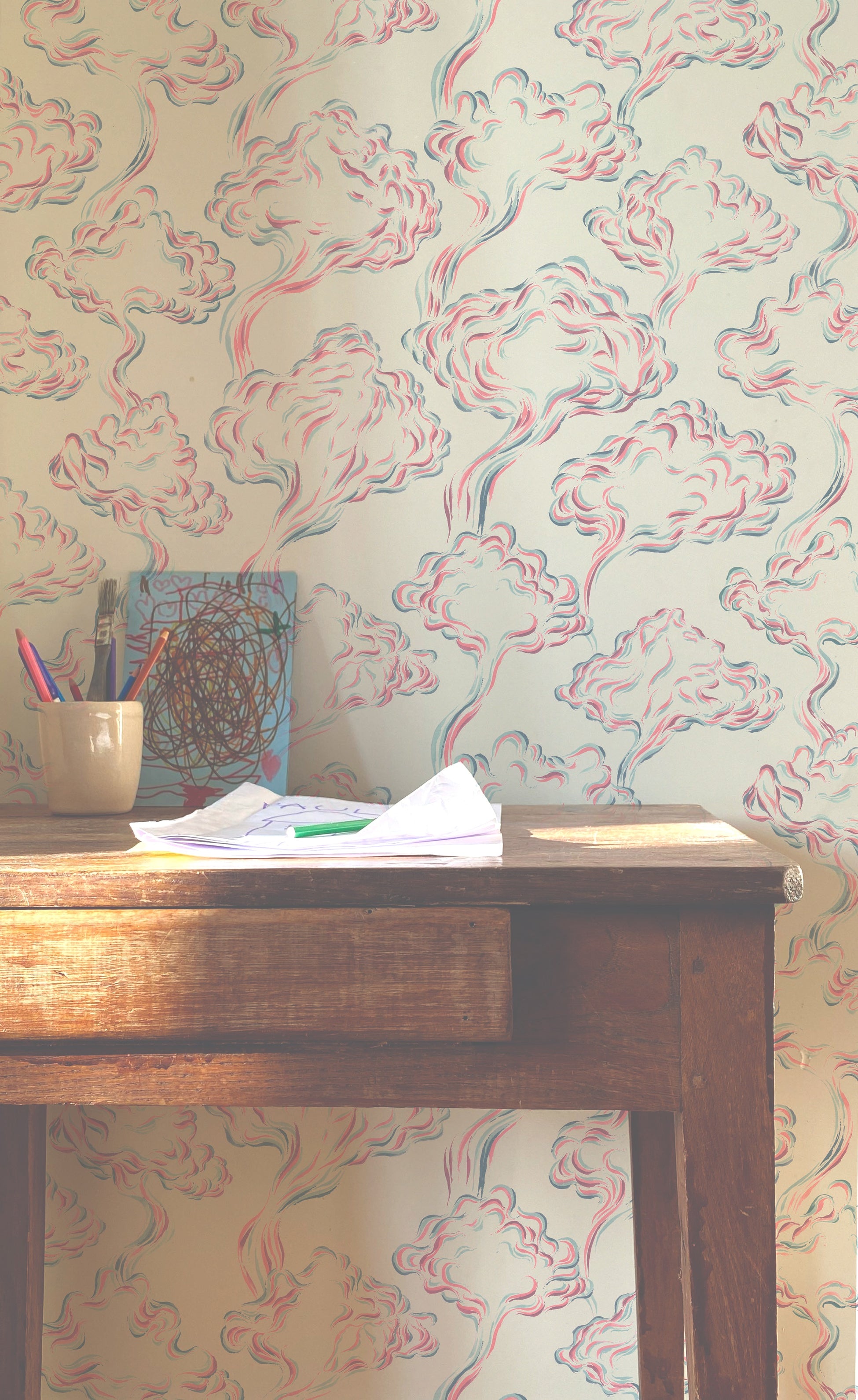 Opium – Walnut Wallpaper