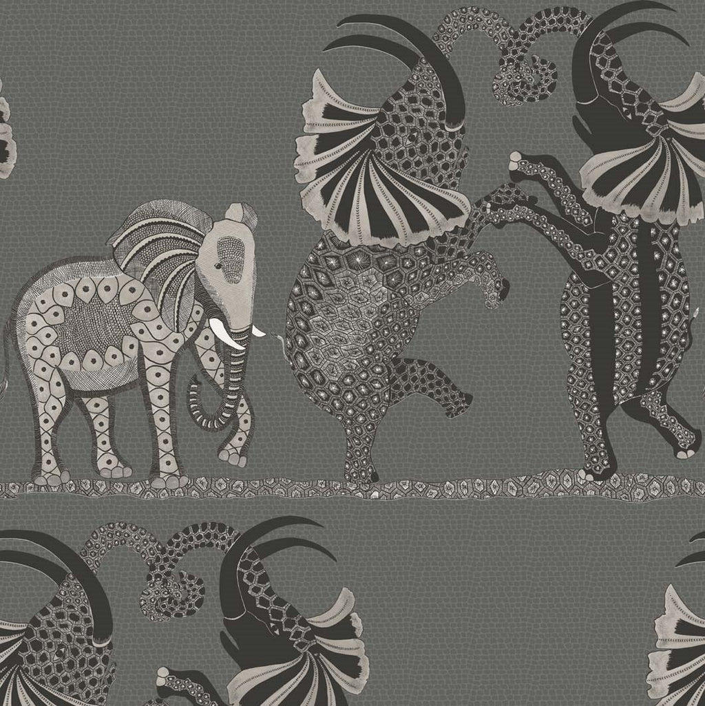 Safari Dance – Walnut Wallpaper