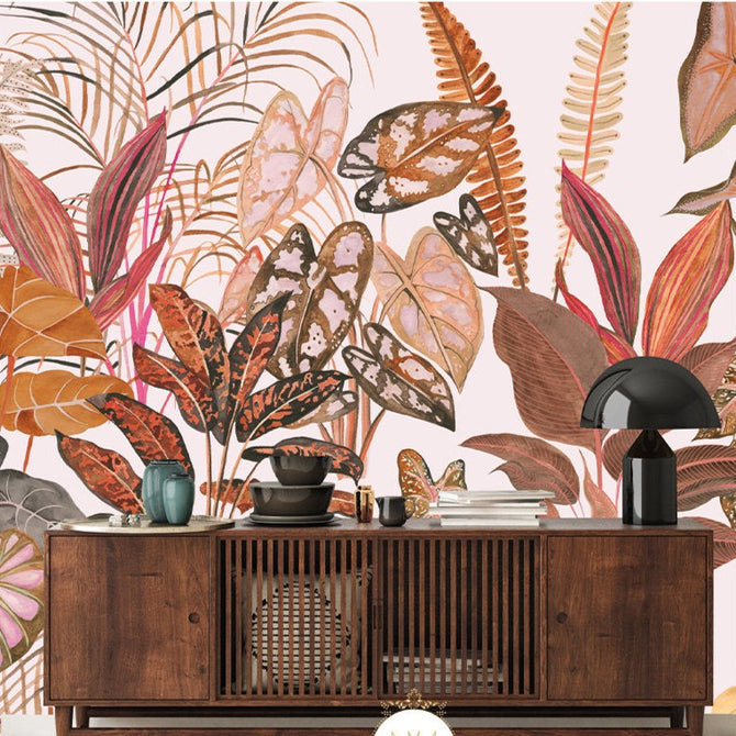 Exotique – Walnut Wallpaper