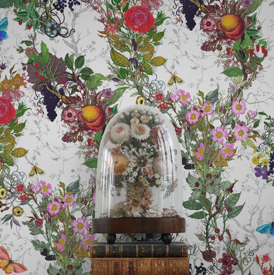 Bloomsbury Garden – Walnut Wallpaper