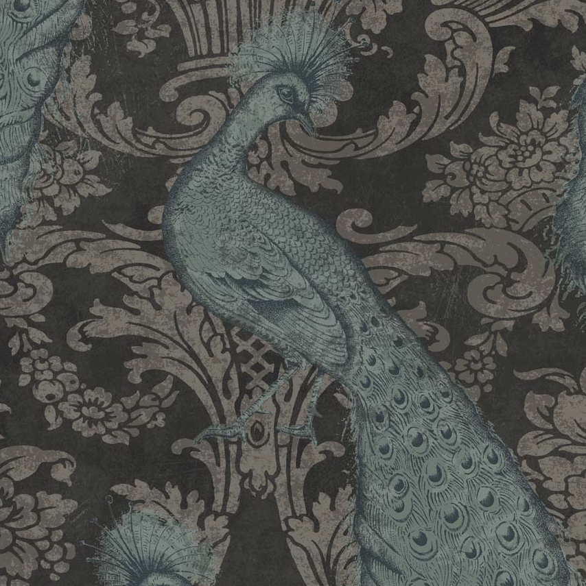 Byron – Walnut Wallpaper