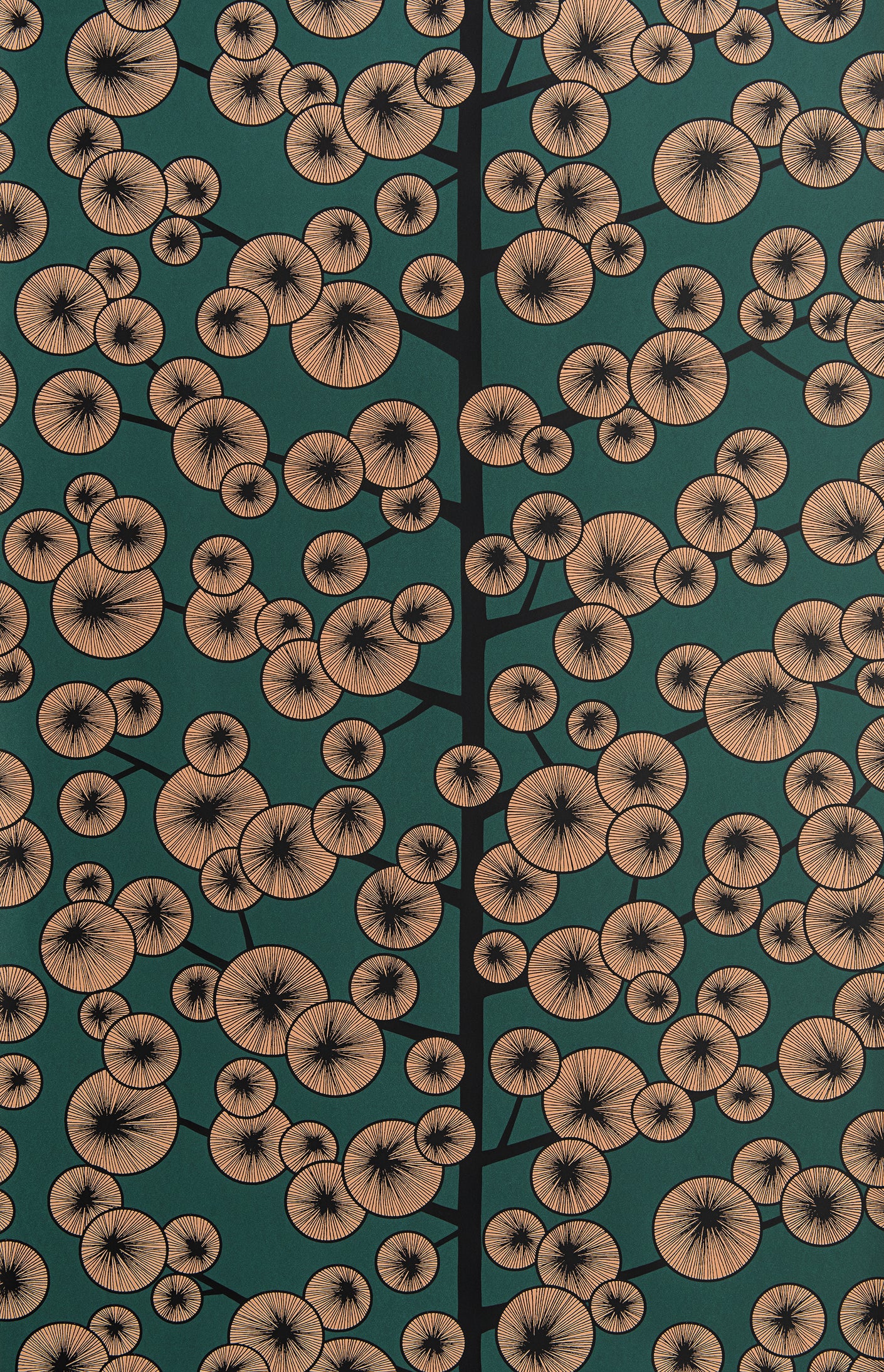 Cotton Tree – Walnut Wallpaper