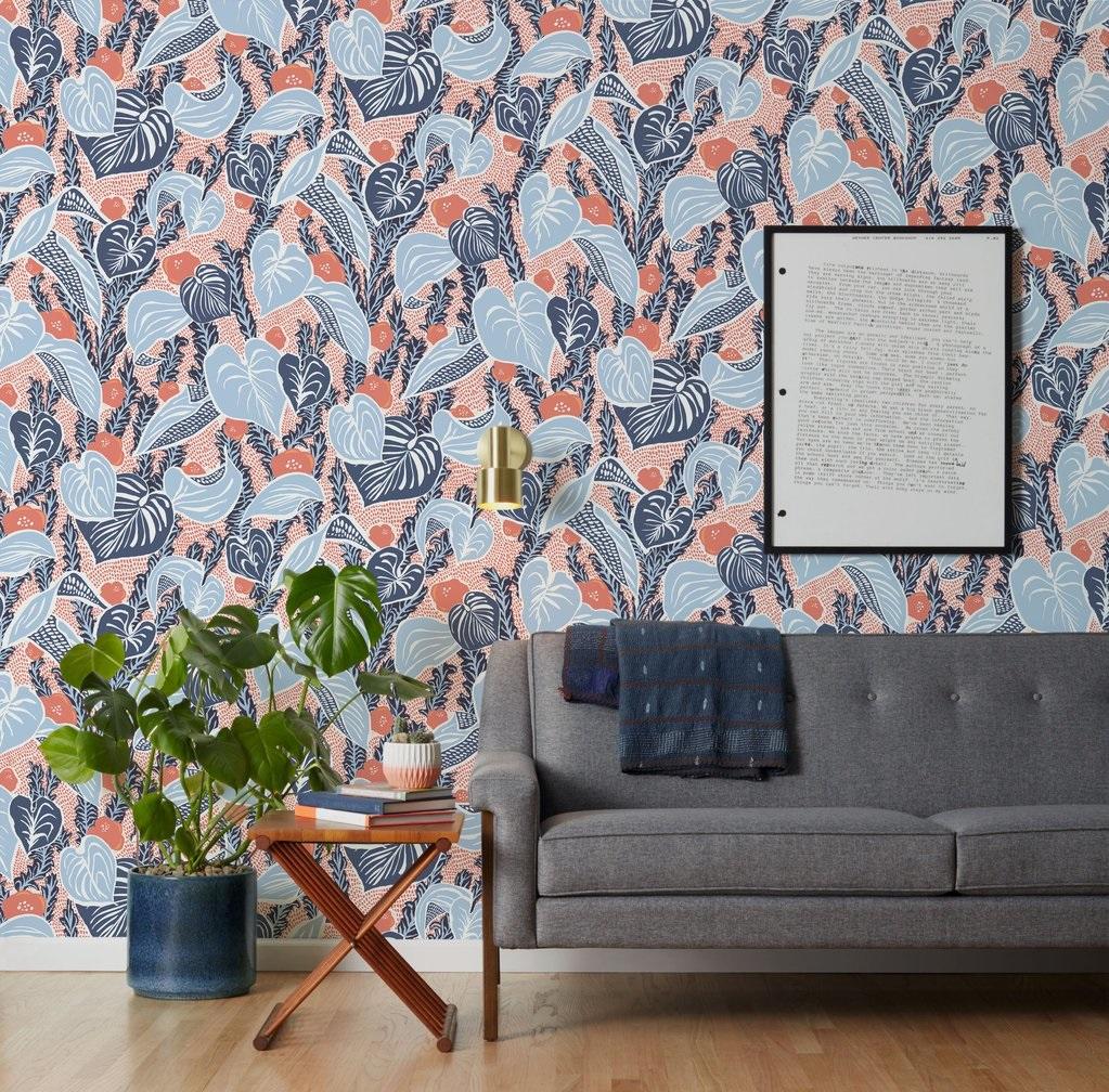 Tangle – Walnut Wallpaper