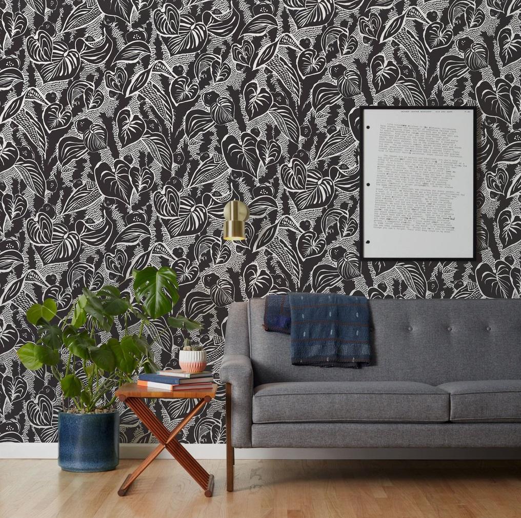 Tangle – Walnut Wallpaper