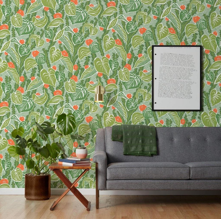 Tangle – Walnut Wallpaper