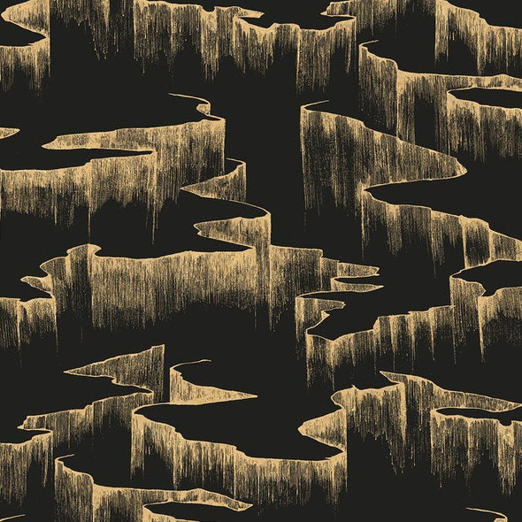 Rift – Walnut Wallpaper