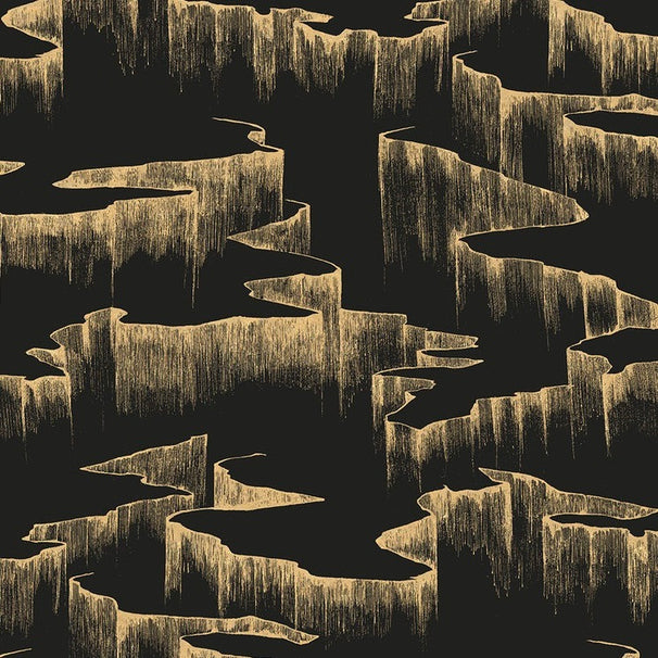 Rift – Walnut Wallpaper