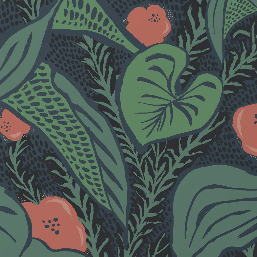 Tangle – Walnut Wallpaper