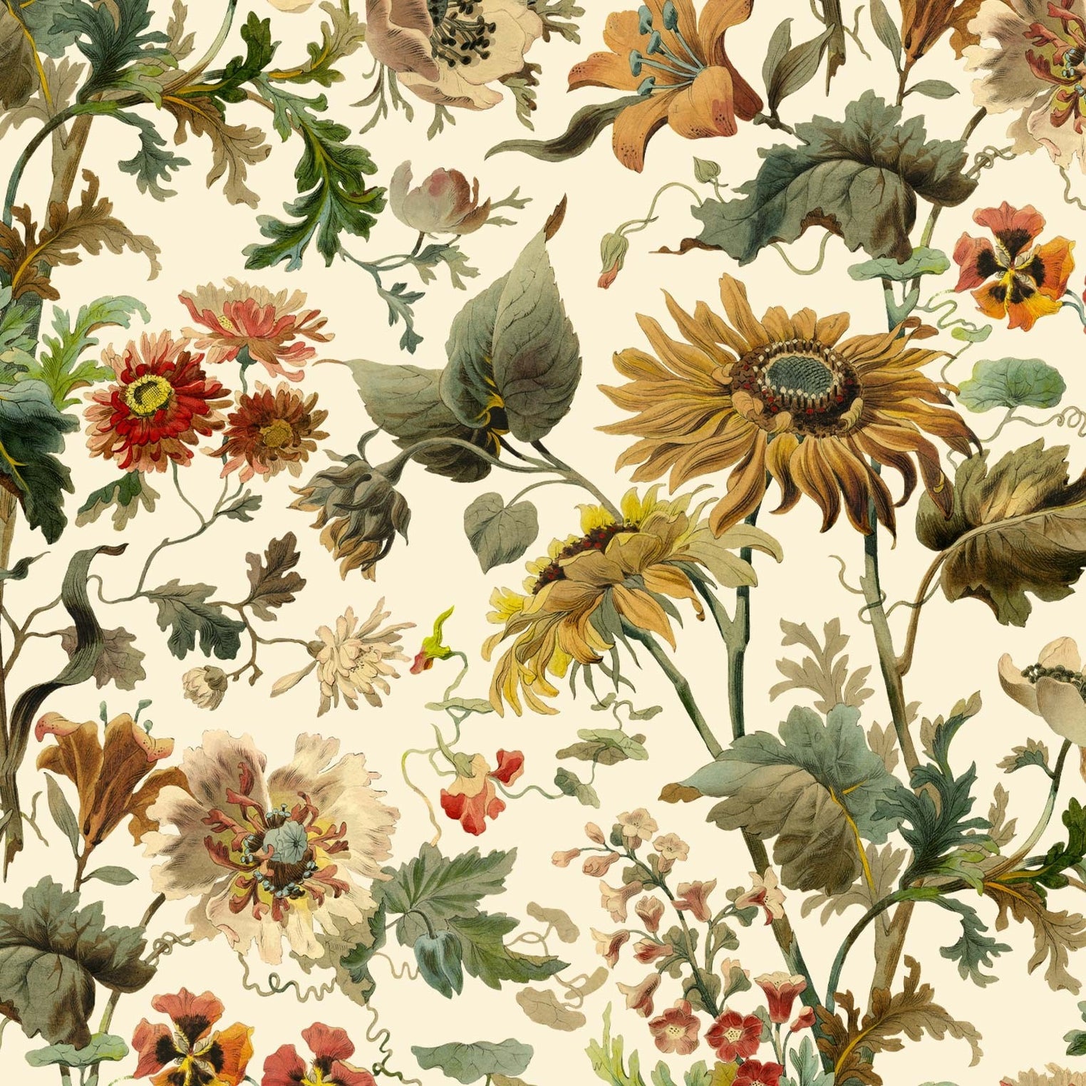 Avalon – Walnut Wallpaper