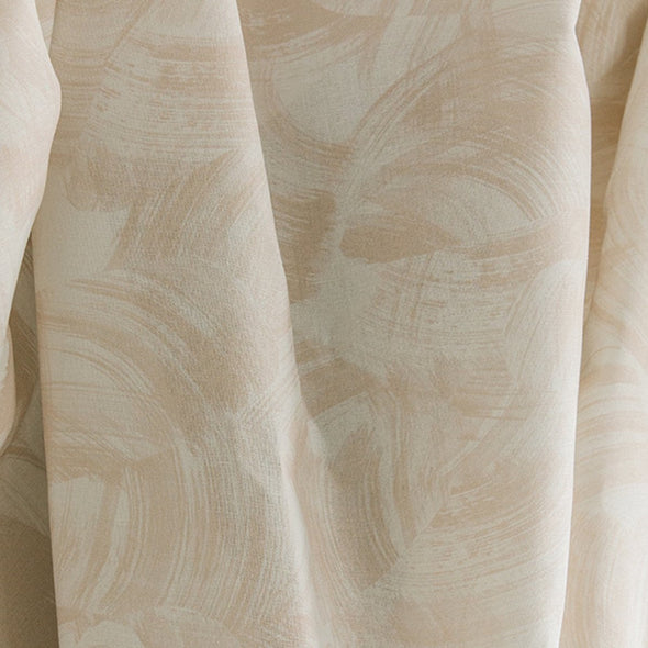 Cascade in Linen Fabric – Walnut Wallpaper