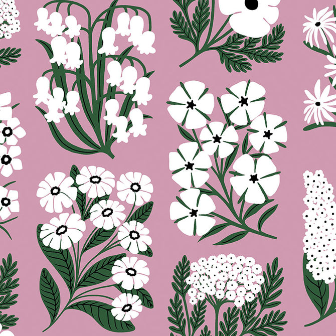Freida – Walnut Wallpaper