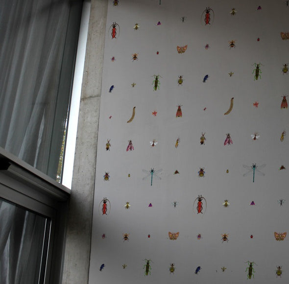 Insect Grid – Walnut Wallpaper